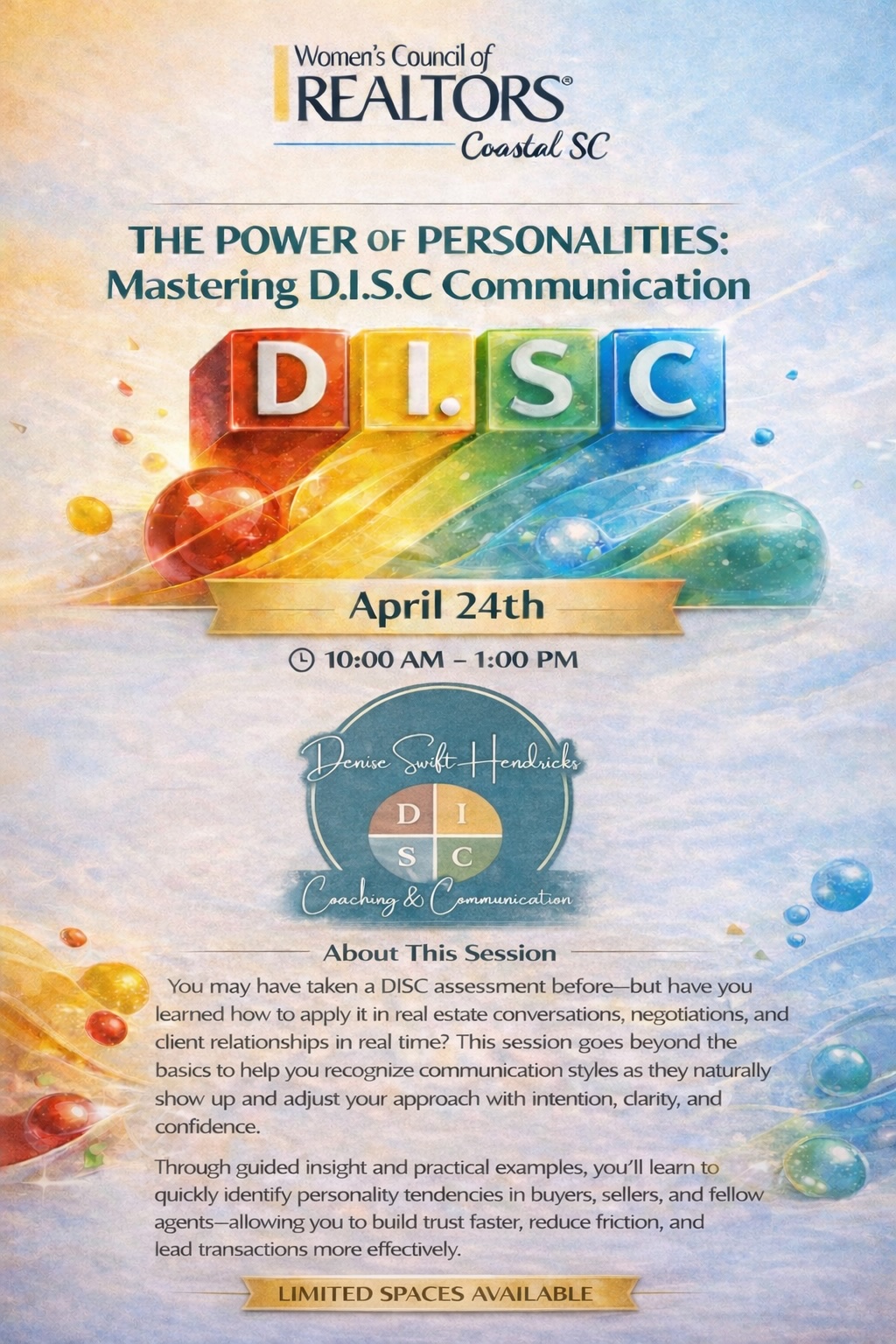 DISC The Power of Personalities: Communicating for Influence » Women's ...